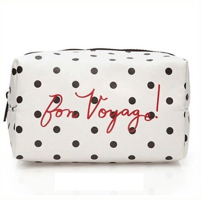 China Polyester Cosmetic Storage Bags With White Zipper / Logo Printing 21*10*5cm supplier