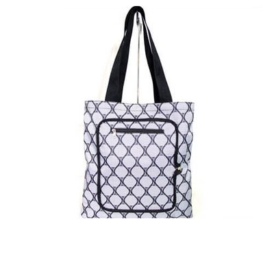 China Personalized Custom Grocery Tote Bags with Zipper Closure Outside Pocket supplier