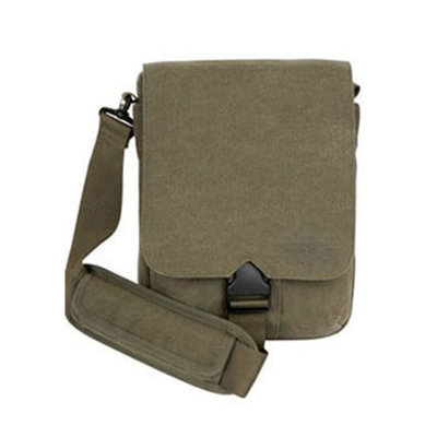 China OEM Army Green Canvas One Side Bags With Multi Separate Pocket supplier