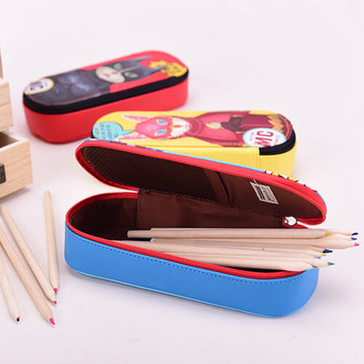 China Lining 210 D Student Pencil Pouches Kids , Double Sided Pencil Case / Pencil Box supplier