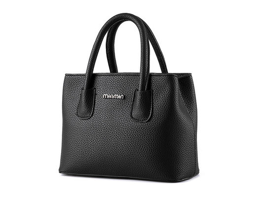 China Cotton Lining Women's Tote Leather Handbags Separate Compartments For Storage supplier