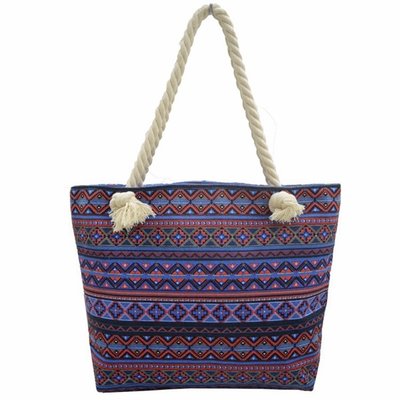 China Bohemian Wind Custom Shoulder Bags , Cotton Handles Tote Bags supplier