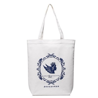 China Open Closure Type Custom Canvas bags , Womens Printed Fabric Tote Bags supplier