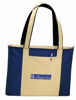 China Eco Friendly Travel Storage Nylon Tote Bags With Outside Two Pockets supplier