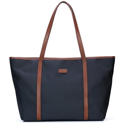 China Women Custom Tote Bags , Waterproof Beach Bag Tote With Long PU Leather Strap supplier