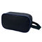 Black Custom Cosmetic Bags for Men , Plain Nylon Gift Packing With Handle  supplier