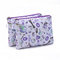 Leisure Flower Printed Nylon Makeup Bag Double Side Lamination For Toiletries supplier