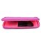 Custom Polyester Zipper Pink Cosmetic Bags , Women's Makeup Bag With Brush Compartment supplier