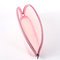Custom Transparent Nylon Mesh Pink Makeup Bag  21*13*3 Cm Embroidery Letters supplier