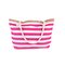 Custom Shopping bags With Cotton Rope Handle Red Striped 43*37*12 cm supplier