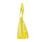 Yellow Clear PVC Tote Bag with Emboss Logo , Women Transparent Shoulder Bags supplier