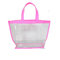 Water Proof Transparent Clear PVC Womens Shoulder Tote Bags 40 * 35 * 10 cm supplier