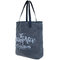 Black Custom Canvas Bags With Letter Printing / Silk - screen Logo supplier