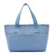 Recyclable Blue Plain Canvas Tote Bag With Two Pocket 47 x 42 x 50 cm supplier