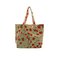 Imprintable Brown Fabric Screen Printed Tote Bags for Ladies With Two Hand supplier