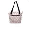 Women Nylon Zippered Shoulder Tote Bags With Leather Handle OEM supplier