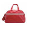 Foldaway Reusable Travel PVC Weekend Duffle Bag Womens Red Color supplier