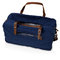 Dark Blue Fabric Travel Duffle Bags , Duffle Overnight Bag With Outside Pocket supplier