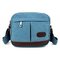 Washable Custom Messenger Bags / Canvas PU Travel Across Shoulder Bag With 2 Side Zipper Pockets supplier