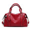 Red Ladies Real Leather Handbags 38*29*13 Cm Adjustable Shoulder Strap supplier
