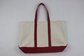 White Monogrammed Custom Canvas Tote Bags For Ladies 46 * 36 * 10 cm supplier