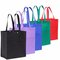 Foldable Custom Tote Bags / Purple  Non - woven Cloth Plain Shopping Bags supplier