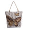 Butterfly Printed Shoulder Bags for Girls , Tote Shopper Bag supplier