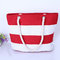 Printed Stripe Cotton Canvas Bags With Two Soft Cotton Rope Handles supplier