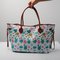 Womens Printed Large Canvas And Leather Tote Bags With Compartments supplier