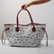 Womens Printed Large Canvas And Leather Tote Bags With Compartments supplier