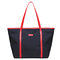Women Custom Tote Bags , Waterproof Beach Bag Tote With Long PU Leather Strap supplier